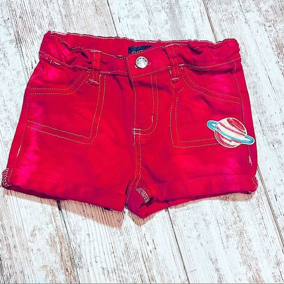 One Step Ahead | Bottoms | One Step Up Shorts Red Girls 4t Space Themed ...